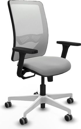 Piqueras y Crespo Stuhl Zulema mit 3D-Armlehnen, h&ouml;henverstellbare Lendenwirbelst&uuml;tze, ausgestattet mit 3 Positionen und Schneideschaum, mit Rollen von 65 mm, Parkett, 