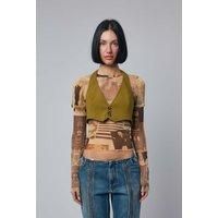 Jean Paul Gaultier Backless Tailoring Gilet With Belt Detail