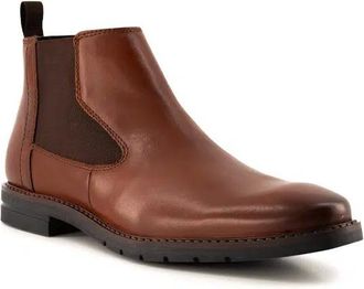 Bugatti Herren Chelsea Boots braun Glattleder