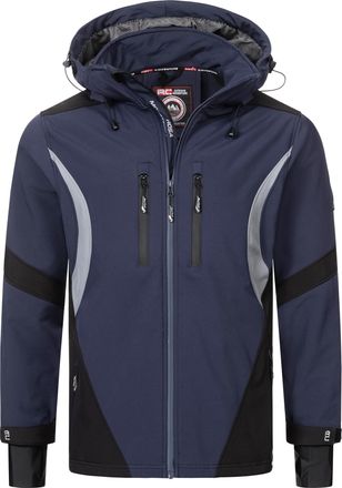 Rock Creek Herren Softshell Jacke Outdoor Jacke Windbreaker &Uuml;bergangsjacke Anorak Kapuze Regenjacke Winterjacke Herrenjacke Jacket H-345 Navy 3XL