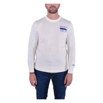 MC2 Saint Barth Elegant Crew Neck Sweater - - Sweatshirts & Hoodies - Herren - Wei&szlig; - M
