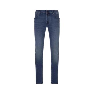 Jacob Cohen Denim-Jeans mit Logo-Patch - - Jeans - Herren - Blau - W33