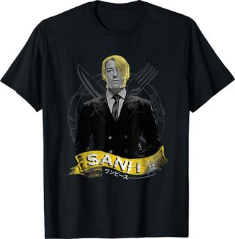 OnePiece Sanji Live Action Straw Hat Pirates Cook Black Leg T-Shirt