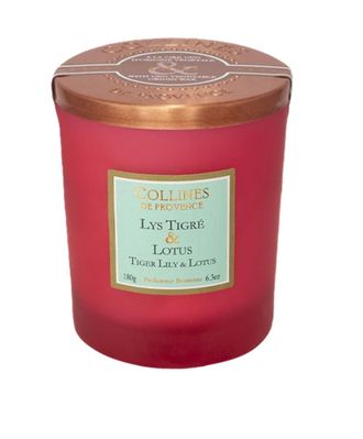 Collines de Provence Duftkerze 180 g - Tigerlilie und Lotus