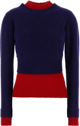 Jil Sander Femme, Pulls, Multicolore, Taille: 42 FR Pull en m&eacute;lange de laine