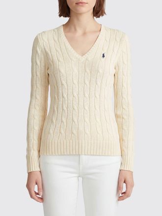 Polo Ralph Lauren Pull POLO RALPH LAUREN Femme couleur Jaune Cr&egrave;me