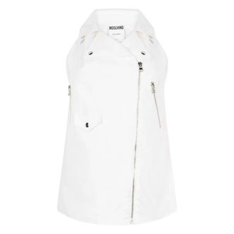 Moschino Weste mit Taschen-Detail - - Jackets - Damen - Wei&szlig; - S