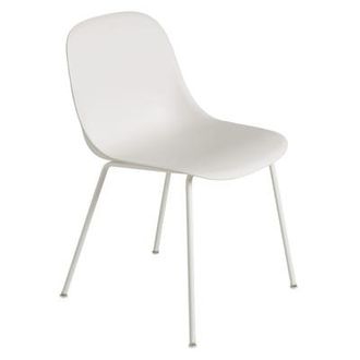 MUUTO Chaise Fiber - Blanc - Plastique recyclé - Designer Iskos-Berlin