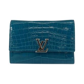 Louis Vuitton Pre-owned Crocodile Capucines Compact Wallet - - Pre-owned - Damen - Blau - ONE SIZE