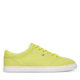Tommy Hilfiger Sneakers aus Stoff Tommy Hilfiger Th Low Profile Vulc Canvas FW0FW09102 Gelb