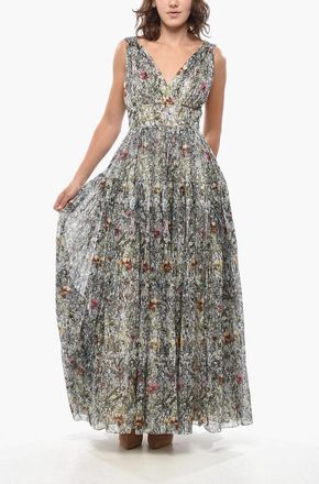 Dior Flared Maxi Dress MILLEFIORI with Floral Pattern Dior