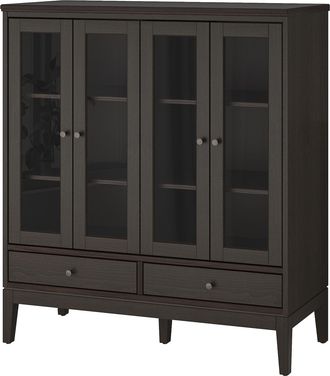 IKEA IDANÄS Schrank mit Glasfalttüren