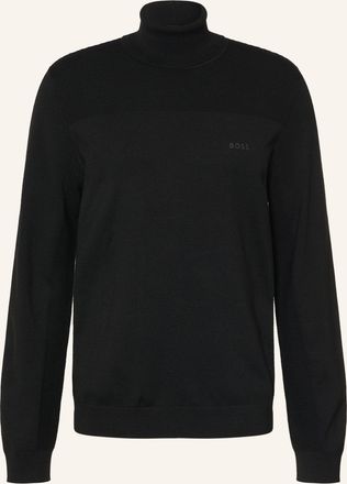 HUGO BOSS Rollkragenpullover Momentum-X schwarz