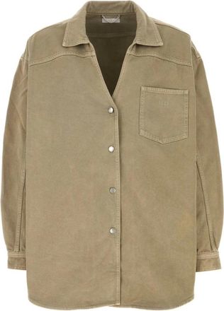 1989 STUDIO 1989 Studio, Homme, Chemises, Vert, Taille: S Denim Chemises