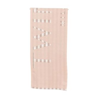 Twinset Foulard &agrave; franges logo jacquard - Femme - Accessoires - Rose - Taille: ONE Size