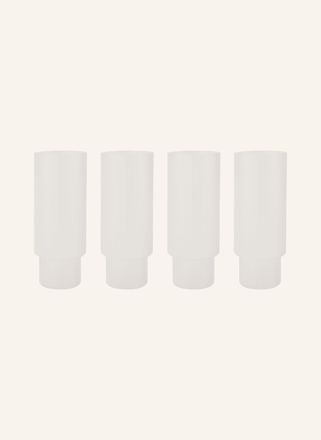 Ferm Living Ferm Living 4er-Set Cocktailgl&auml;ser Ripple weiss