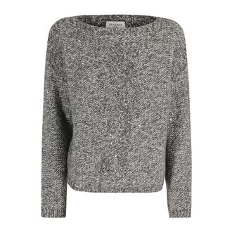 Ermanno Scervino Stilvolles Strickoberteil - - Knitwear - Damen - Grau - S