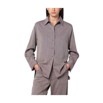 Golden Goose Virgin Wool Shirt - - Blouses & Shirts - Damen - Braun - S