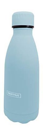 Nerthus Kitchenware Bouteille Double Paroi en Acier Inoxydable Motif Chaud et Froid Bleu Pastel 350 ML sans Bpa 18/8