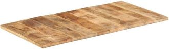 vidaXL Dessus de table bois de manguier solide 25-27 mm 120x60 cm Vidaxl