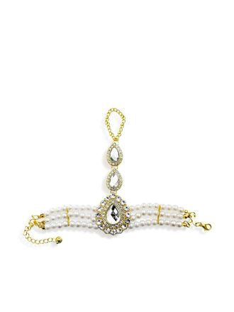Hzmer Jewellery bracelet serti de cristaux - Blanc