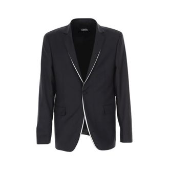 Karl Lagerfeld Glare Einreiher Double Plate Smoking Jacke - - Jackets - Herren - Schwarzk - L