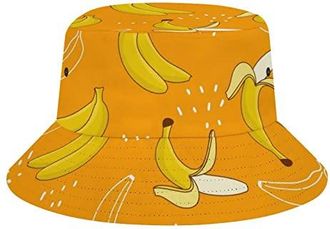 Generic Banane-5 Seau Chapeau Léger Bob Chapeau Pliable Bucket Hat pour Randonnée Hommes Excursions