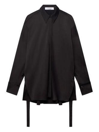Another Tomorrow chemise à boutons décoratifs - Noir