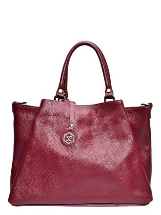 Luisa Vannini Weinfarbe Rindsledertasche