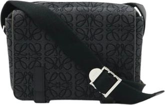 Loewe unisex, Pre-owned, Noir, Taille: ONE Size Sac bandouli&egrave;re en toile Pre-owned