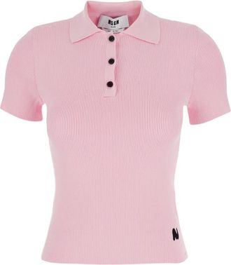 Msgm Msgm, Femme, Pulls, Rose, Taille: 38 FR Maille ras du cou