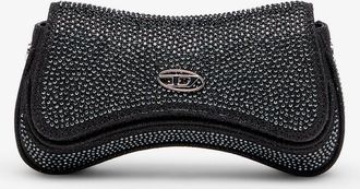 Diesel Play Crossbody XS shoulder bag with all-over rhinestones - DIESEL - gender_Woman