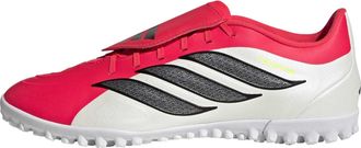 adidas Unisex Predator Club Fold-Over Tongue Turf Football Shoes, Lucid red/core Black/FTWR White, 46 2/3 EU