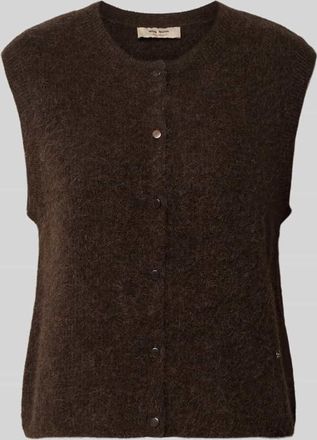 Mos Mosh Regular Fit Cardigan aus elastischem Alpaka-Mix mit Knopfleiste