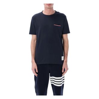 Thom Browne Homme, Tops, Bleu, Taille: M T-Chemises
