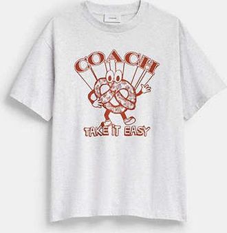Coach Bretzel T-Shirt Aus Biobaumwolle Im Relaxed Fit