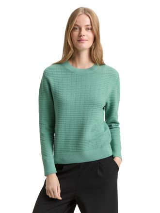 Tom Tailor Strickpullover mit Rundhalsausschnitt