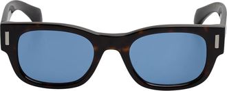 Ferragamo Homme, Accessoires, Brun, Taille: ONE Size Lunettes de soleil rectangulaires en ac&eacute;tate