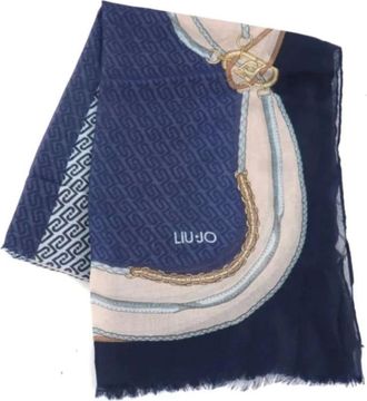 Liu Jo unisex, Accessoires, Bleu, Taille: ONE Size Stola