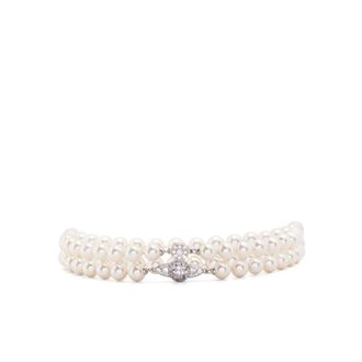 Vivienne Westwood Perlen Orb Choker Kette Halskette - - Accessories - Damen - Wei&szlig; - M