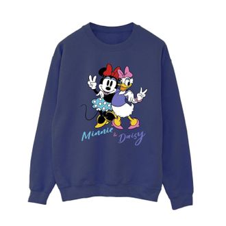 Disney Damen/Damen Minnie Mouse und Daisy Sweatshirt (Marineblau)