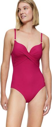 Triumph Summer Twist OWP, One Piece Swimsuit Damen, Rosa (Berry), 46