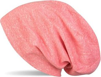 styleBREAKER Bonnet Tombant Classique Type Beanie, l&eacute;ger et Souple, Beanie Long, Unisexe 04024018, Couleur:Abricot chin&eacute;