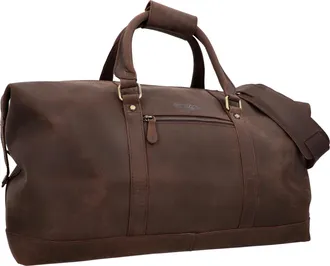 Gusti Leder Reisetasche Herren Damen Ruben - 36L Weekender Echtleder Braun, Vintage Tasche Robust, Handgefertigt, Perfekt f&uuml;r Reisen, Sport und Kurztrips