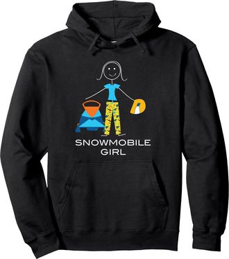Whyitsme Design Lustiges Damen-Schneemobil, M&auml;dchen-Schneemobilfahren Pullover Hoodie