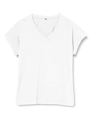 Build Your Brand T-Shirt Basique By062 pour Femme, Blanc., 5XL