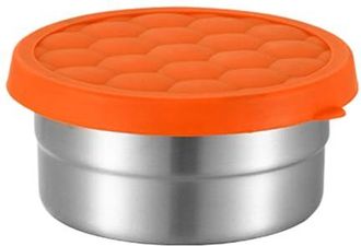 Generic Conteneurs &agrave; go&ucirc;ter | Bols &eacute;tanches en acier inoxydable avec couvercle en silicone | Bo&icirc;tes &agrave; go&ucirc;ter empilables - Pour le camping, la mer, la plage, l