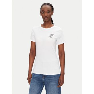 HUGO BOSS T-Shirt C_Elogo_21 50540260 Wei&szlig; Slim Fit