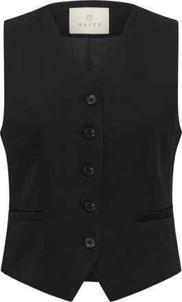 Kaffe Kasakura Weste - - Jackets - Damen - Schwarzk - 3XL