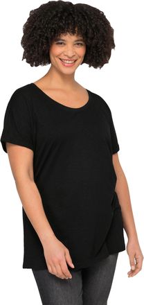 Angel Of Style Damen große Größen Übergrößen Plus Size T-Shirt, Rundhals, Halbarm schwarz 46 832003100-46